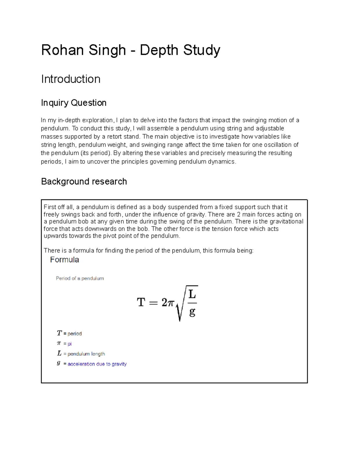 Physics Depth Study - Rohan Singh - Depth Study Introduction Inquiry ...