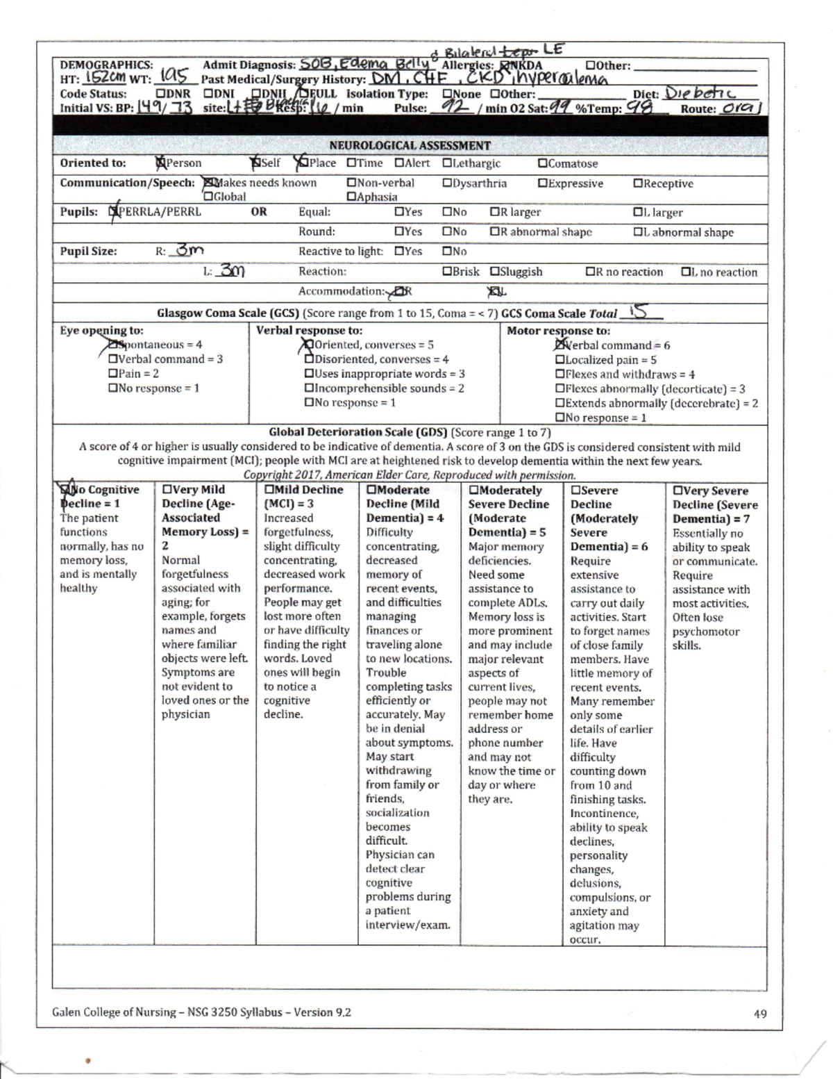 Clinical packet 2 - NSG 3800 - Studocu