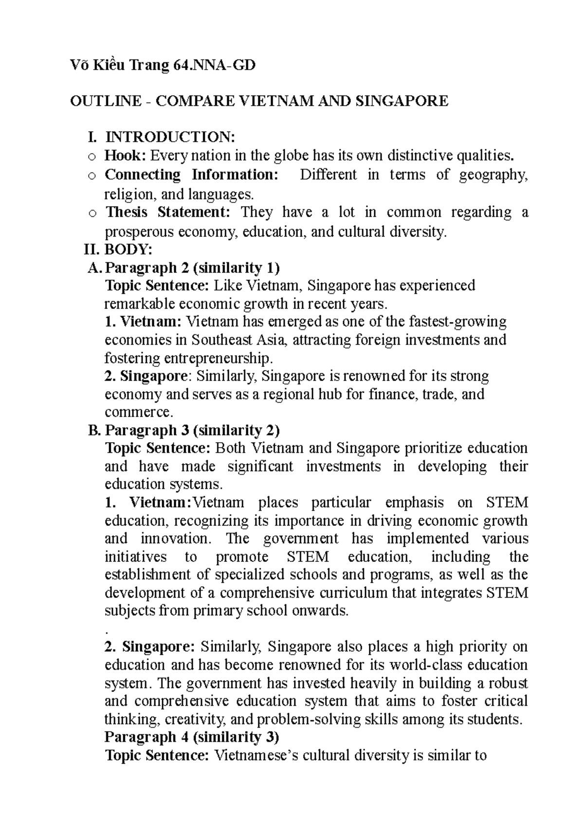 Vietnam and Singapore- Võ Kiều Trang 64132663 - Võ Kiều Trang 64-GD ...