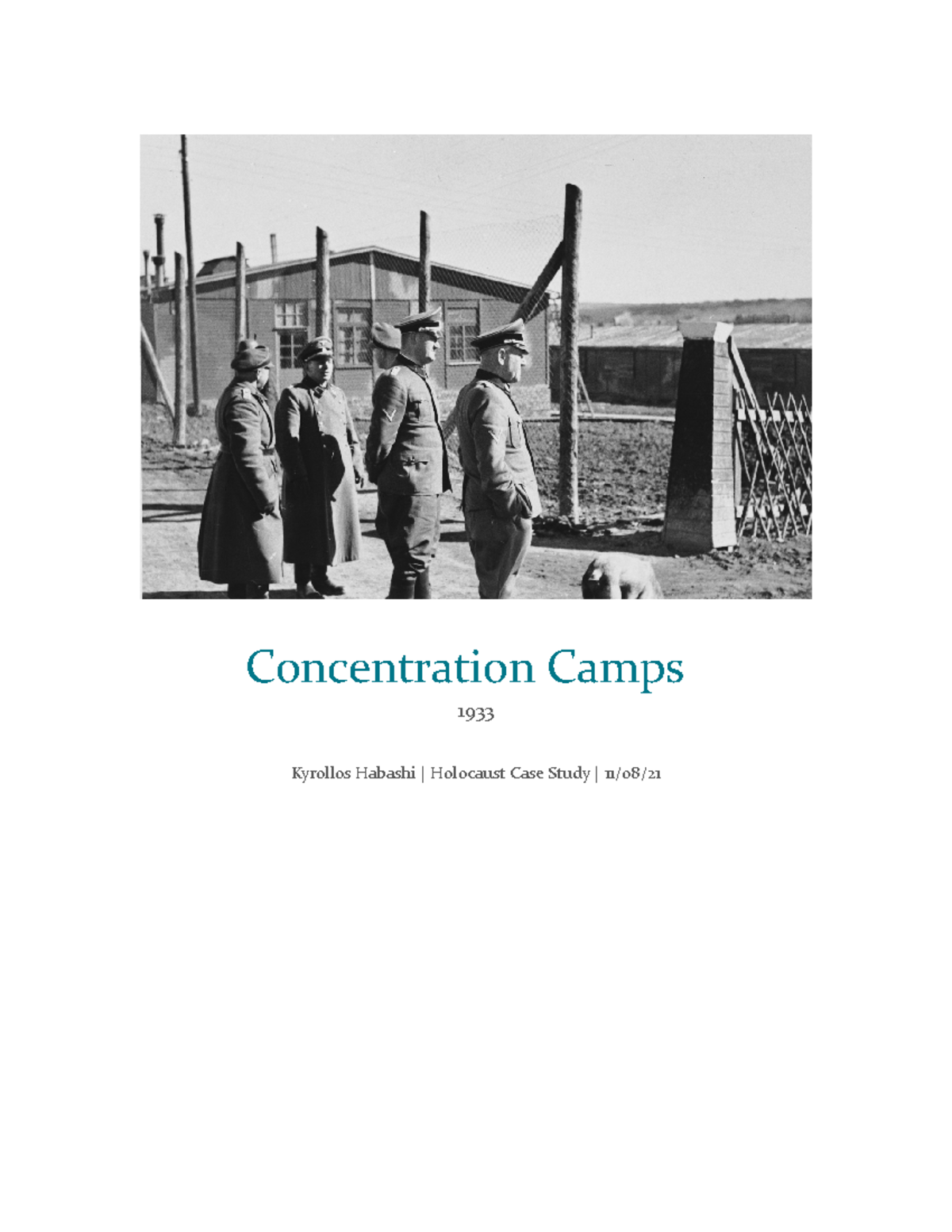 Concentration Camps - Bachelor of Science (Medical Science ...