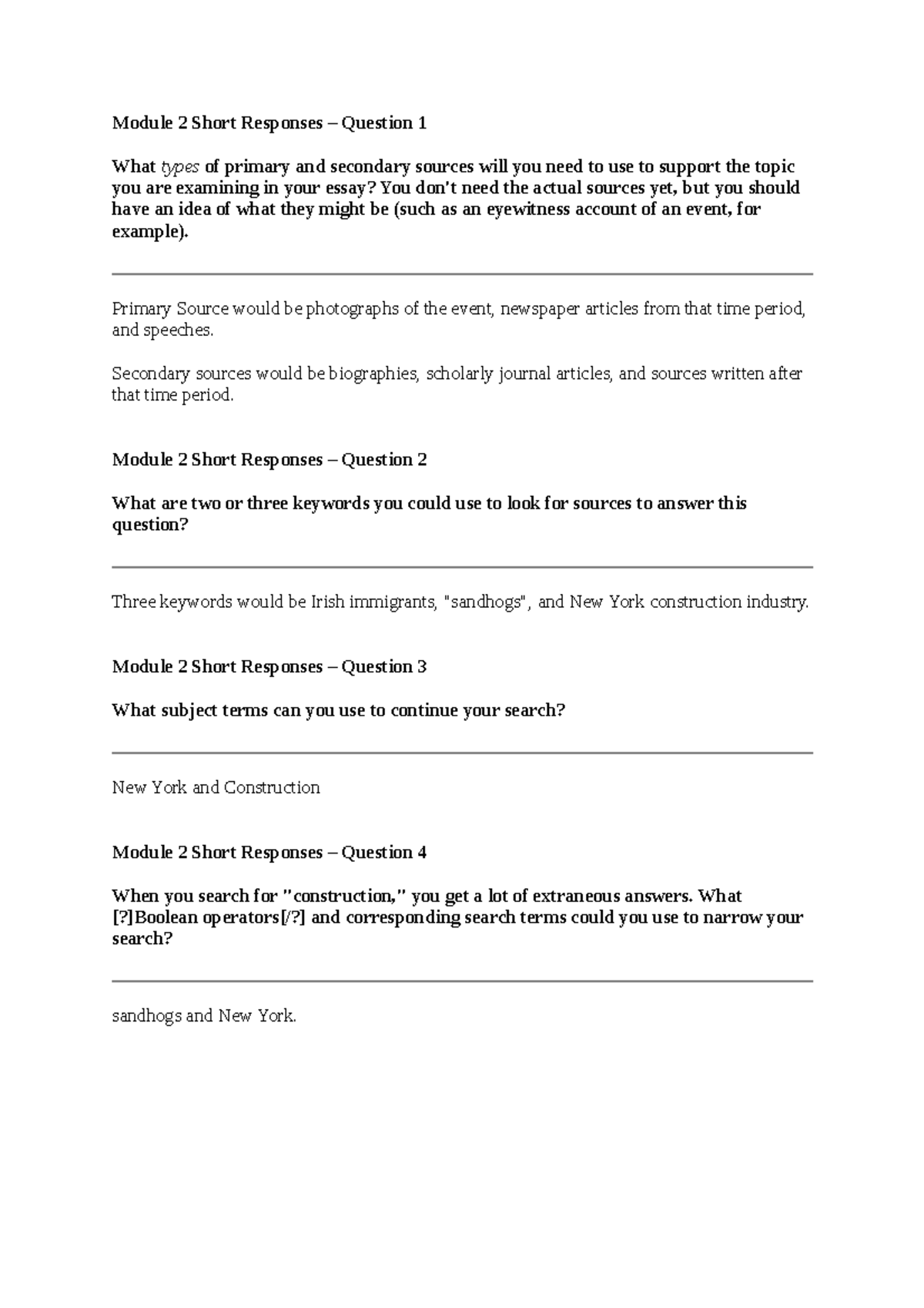 Module 2 Short Responses - Module 2 Short Responses – Question 1 What ...