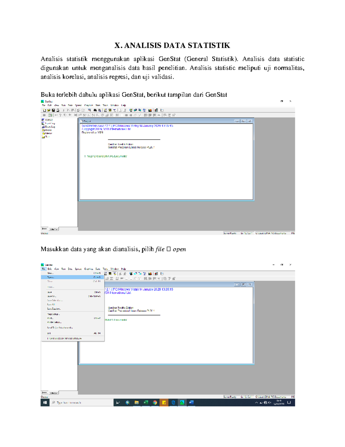 Modul Analisis DATA Statitik - X. ANALISIS DATA STATISTIK Analisis ...
