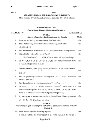 Maths studocu 2 - Lecture notes - Discrete mathematical structure - Studocu