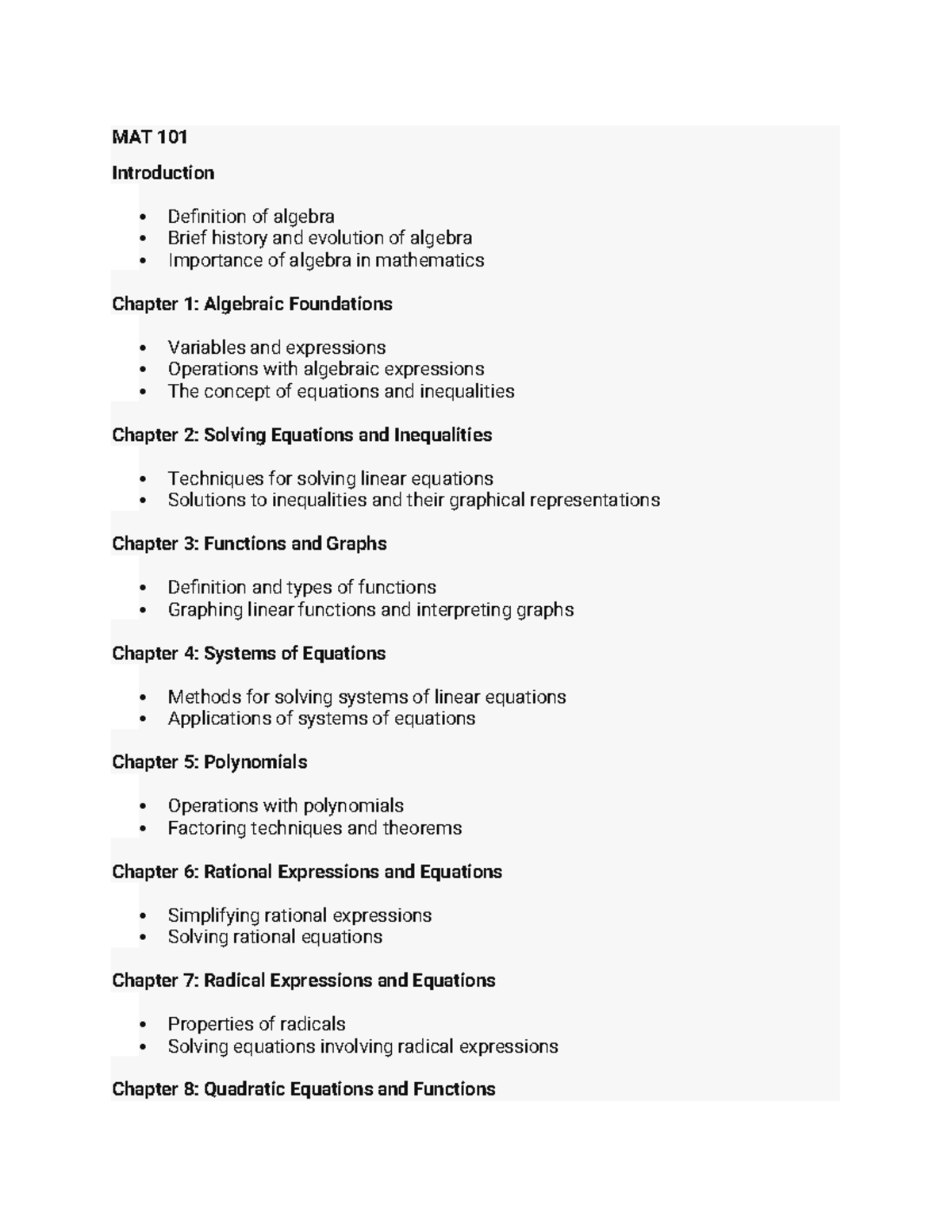 MAt101 - These are lecture notes from class that i typed up and kept ...