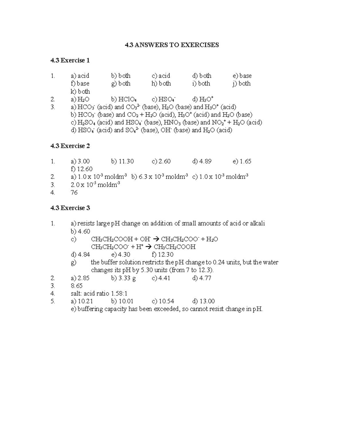 4 - hello - 4 ANSWERS TO EXERCISES 4 Exercise 1 a) acid b) both c) acid ...