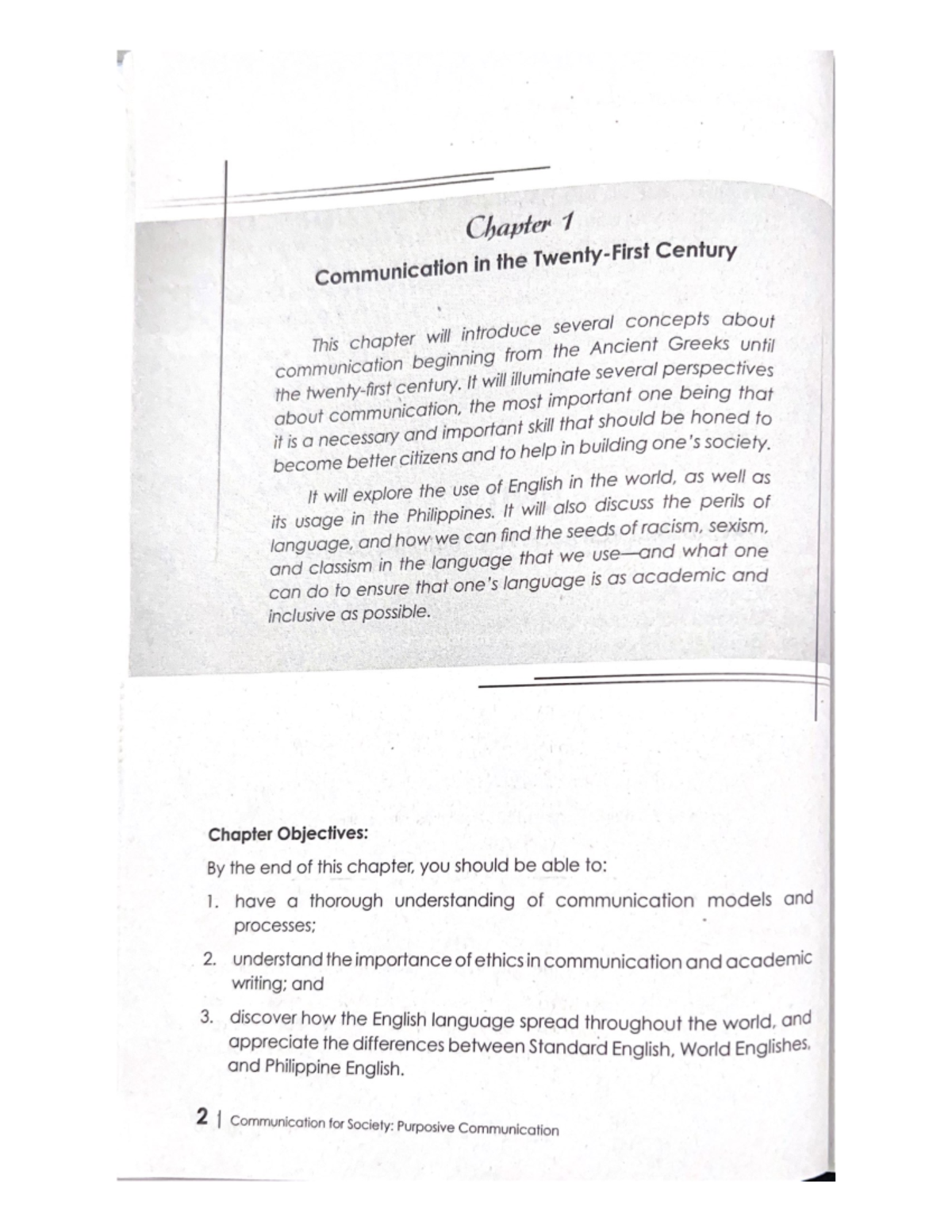 Communication Models and Process - Bachelor of Secondary Education ...