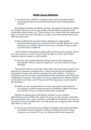 NR511 Week2 i Human Assignment Reflection - Week 2 iHuman Assignment ...