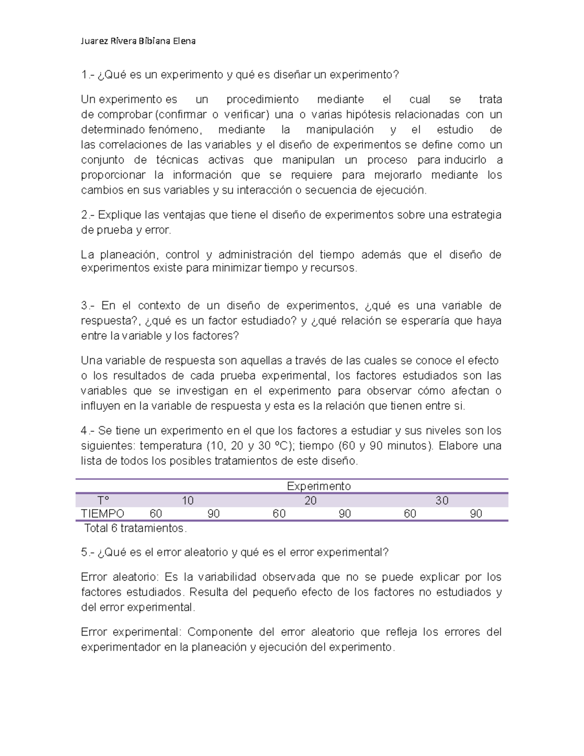 Tarea 1 - Apuntes 1 - 1.- ¿Qué es un experimento y qué es diseñar un ...