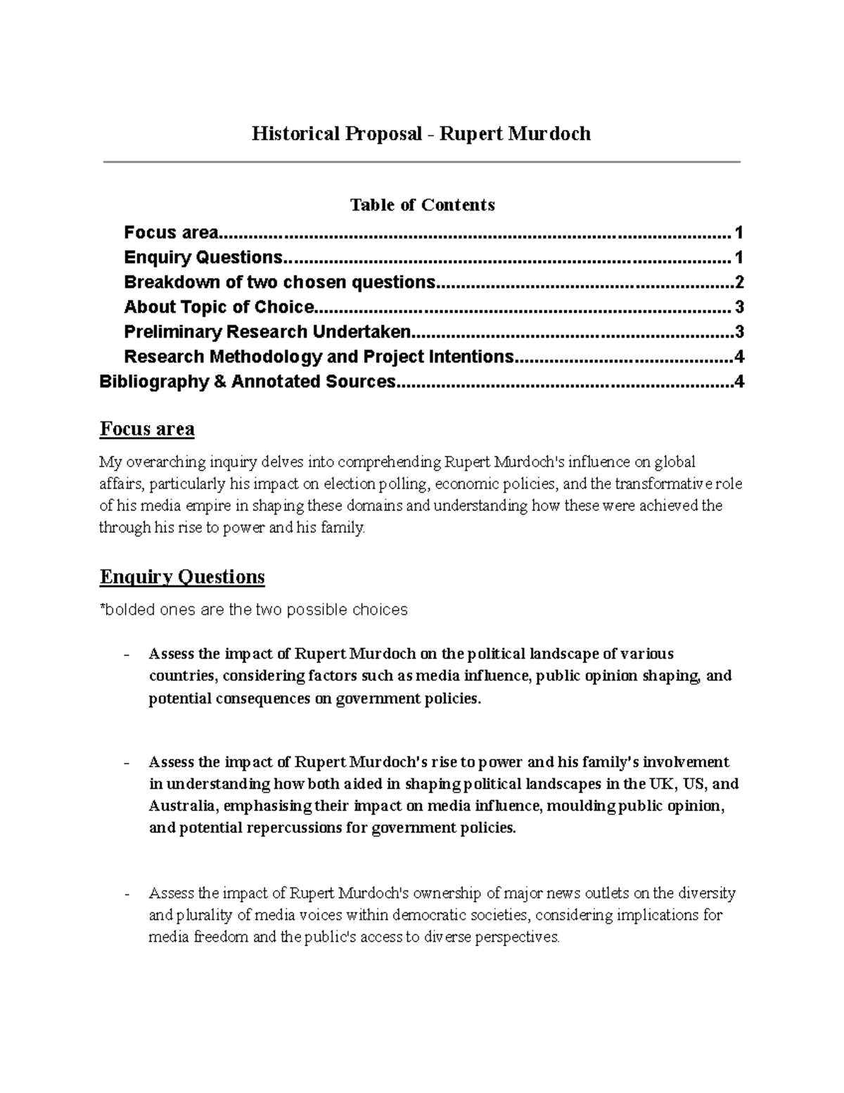 Historical proposal and Annotated Sources - Historical Proposal ...