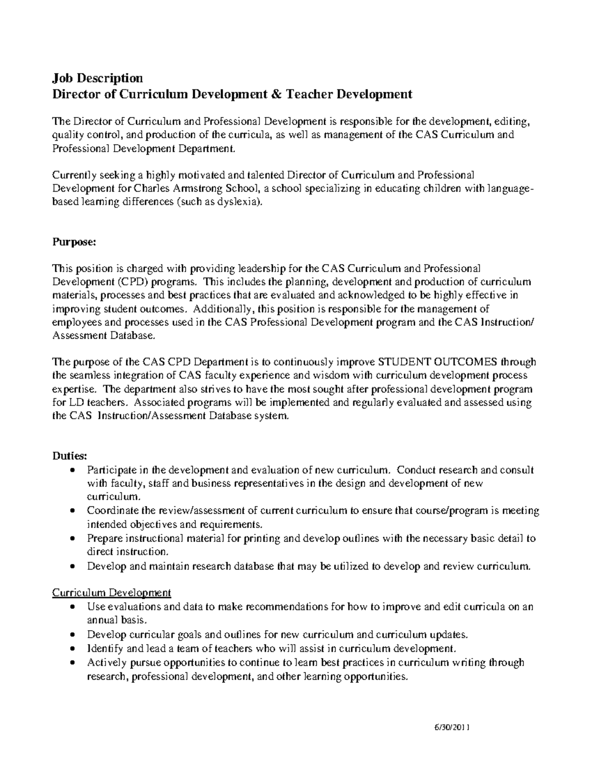 419807569 Description of Curriculum Development Activities pdf - 6/30 ...