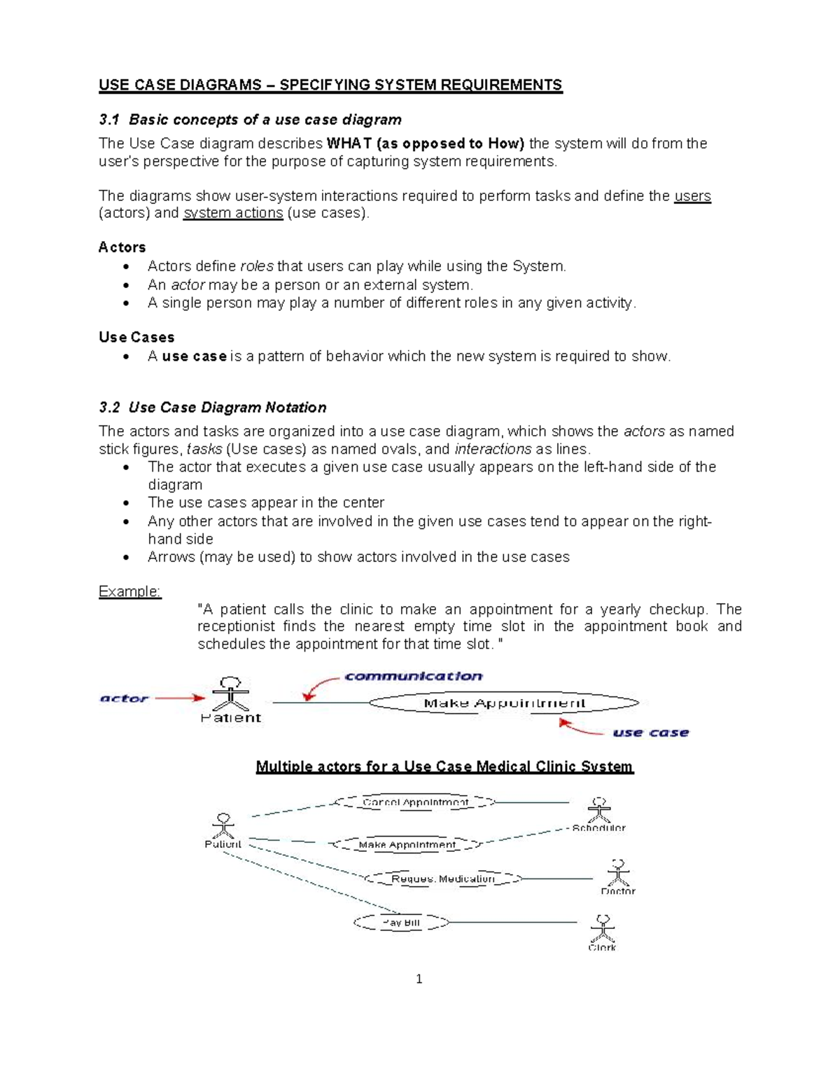 OOAD lecture notes - User Defined - USE CASE DIAGRAMS – SPECIFYING ...