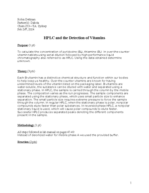 Synthesis of Camphor report - Chem 254 Synthesis of Camphor Purpose (1 ...