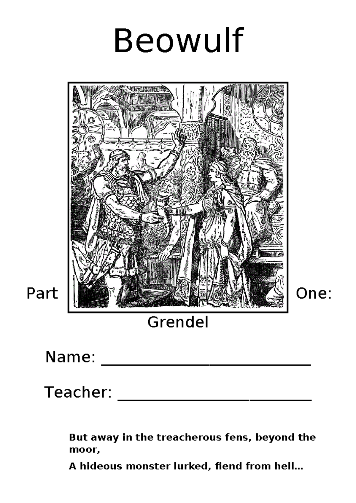 Beowulf-Text - Full text of Beowulf is perfect if doing it in school ...