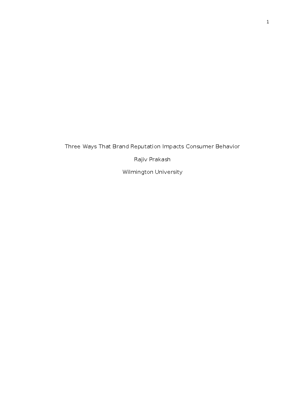 Brand Reputation intro Statement - 1 Three Ways That Brand Reputation ...