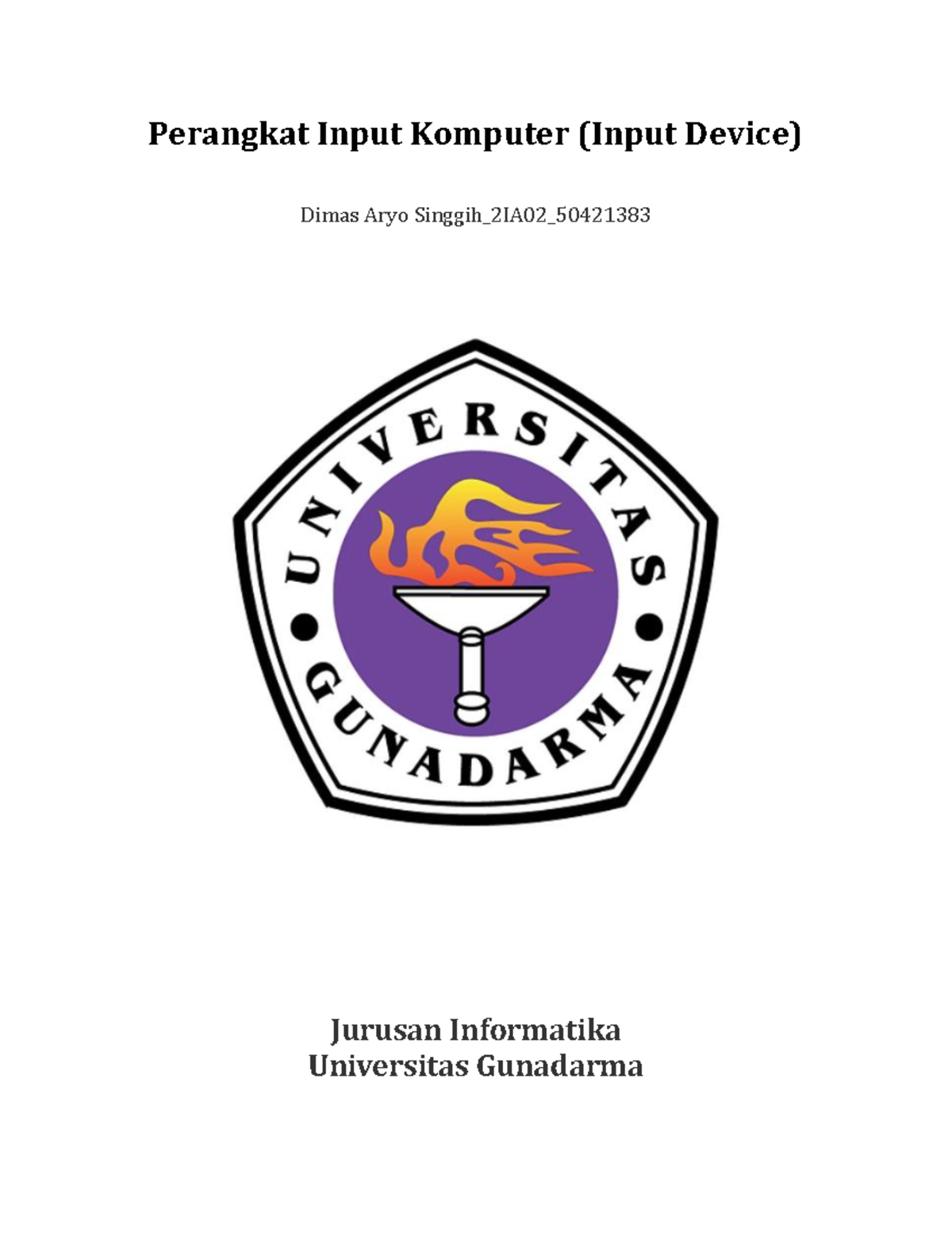 Dimas Aryo Singgih 50421383 OSK M14 Sejarah Perkembangan Alat Input ...