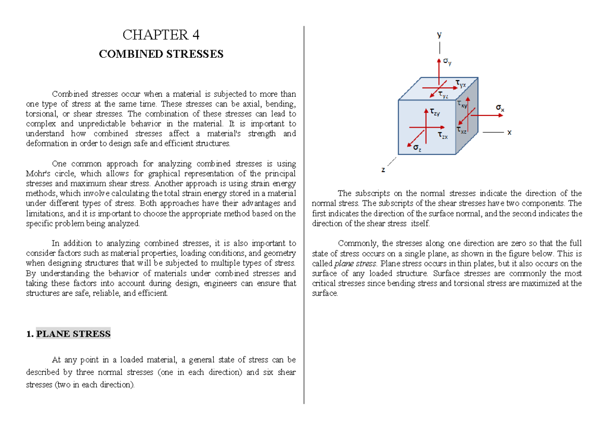 MDB-Module-4 - bs civil engineering 2nd yr notes - CHAPTER 4 COMBINED ...