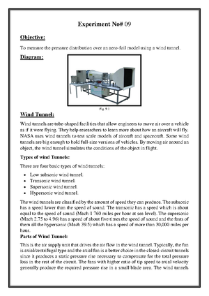 Fluid Mechanics Experiment 1 - Experiment # 1 1 Objective To calibrate