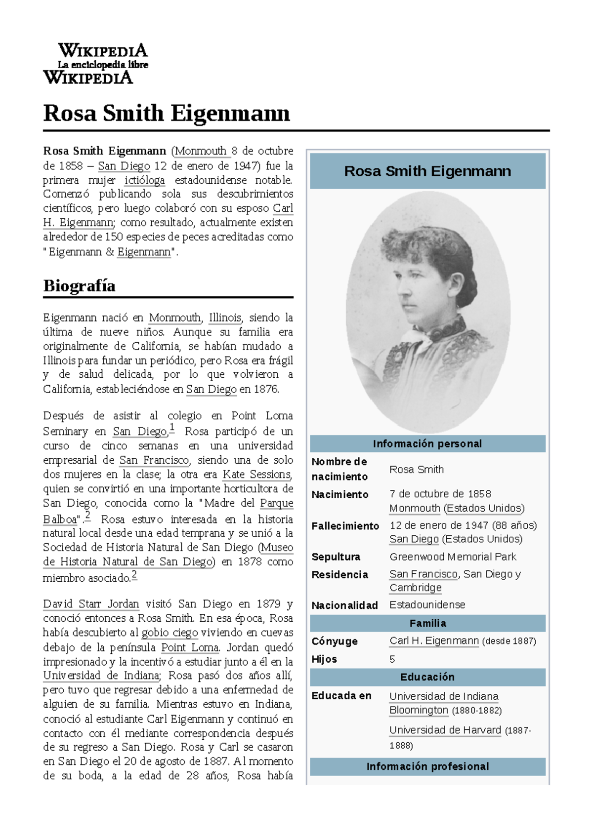 Rosa Smith Eigenmann - Apuntes - Rosa Smith Eigenmann Información ...