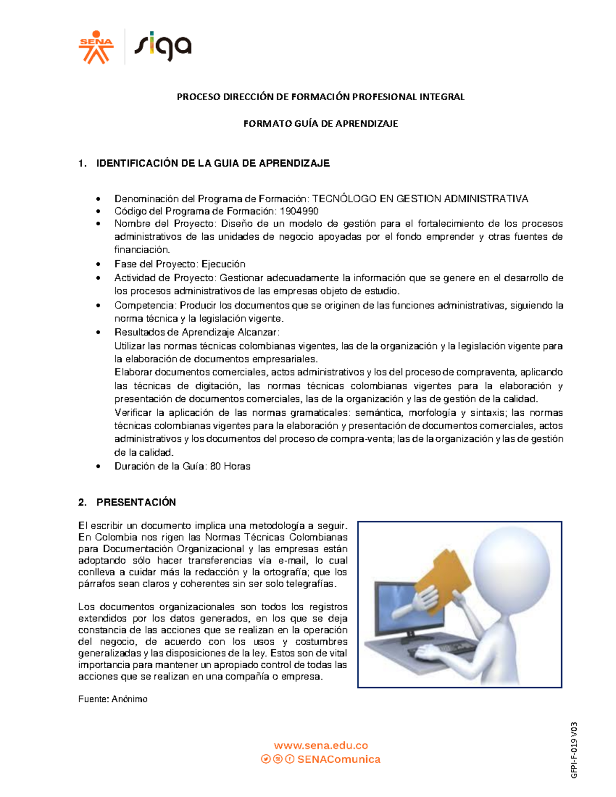 GFPI-F-019 GUIA DE Aprendizaje 03 - F 019 V PROCESO DIRECCIÓN DE FORMACIÓN PROFESIONAL INTEGRAL ...