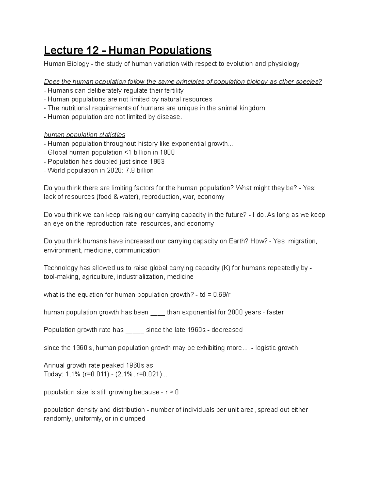 Human Populations - human population statistics - Human population ...