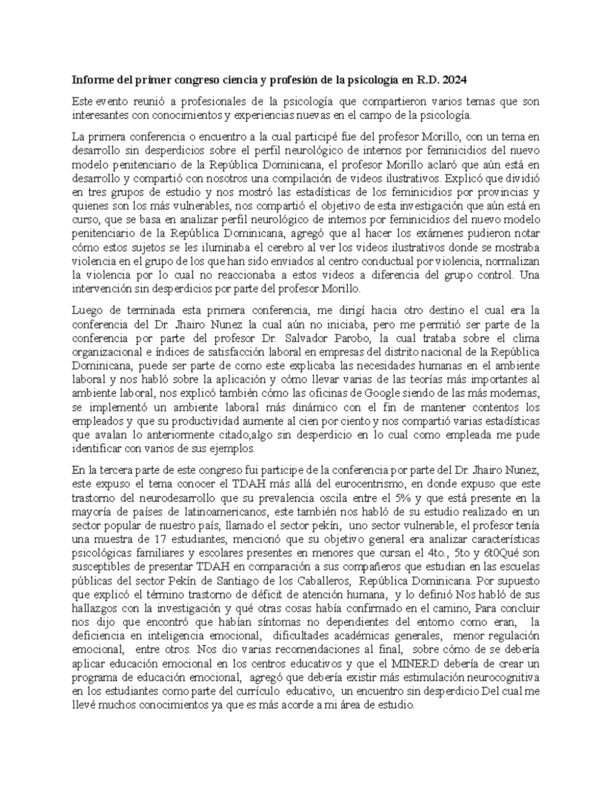 Congreso - - Studocu