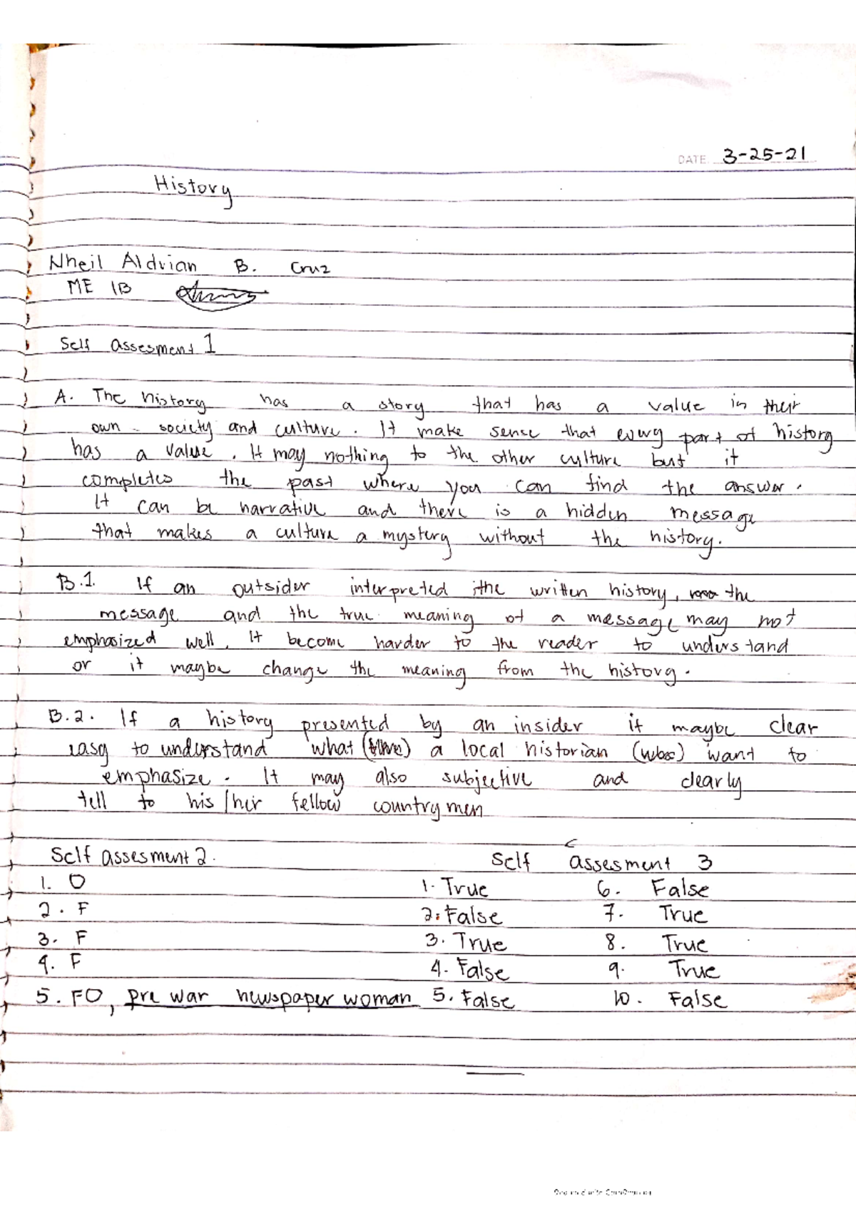 Riph History quiz 1 - Mechanical Engineering Project Study - PangSU - Studocu