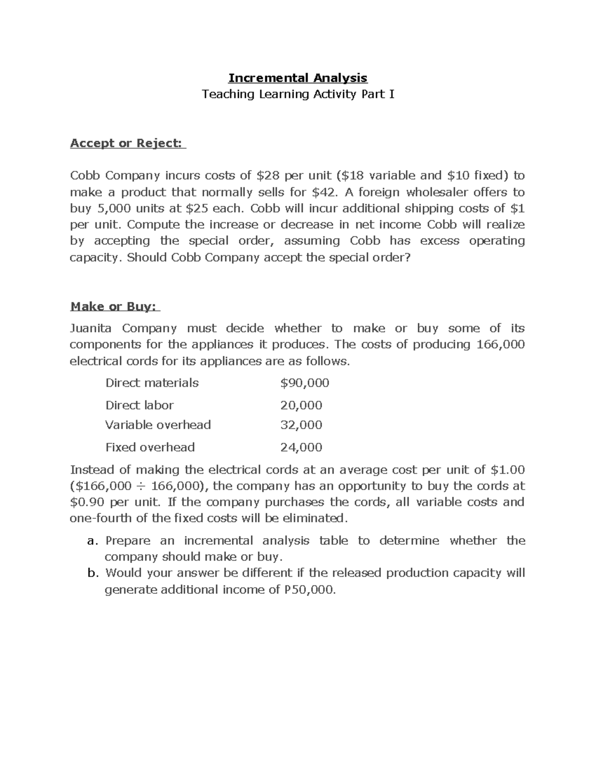 Lesson 5. Incremental Analysis TLA - Incremental Analysis Teaching ...