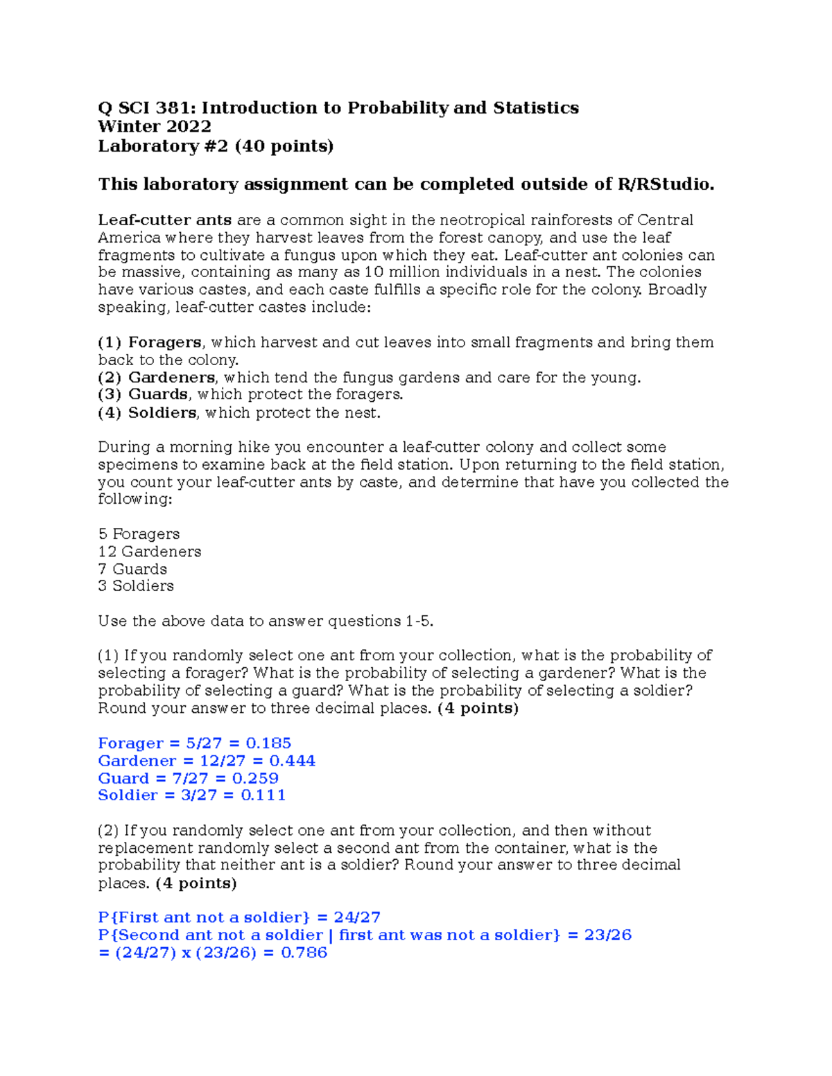 QSCI 381 Lab 2 KEY - Q SCI 381 Lab Key - Q SCI 381: Introduction to ...