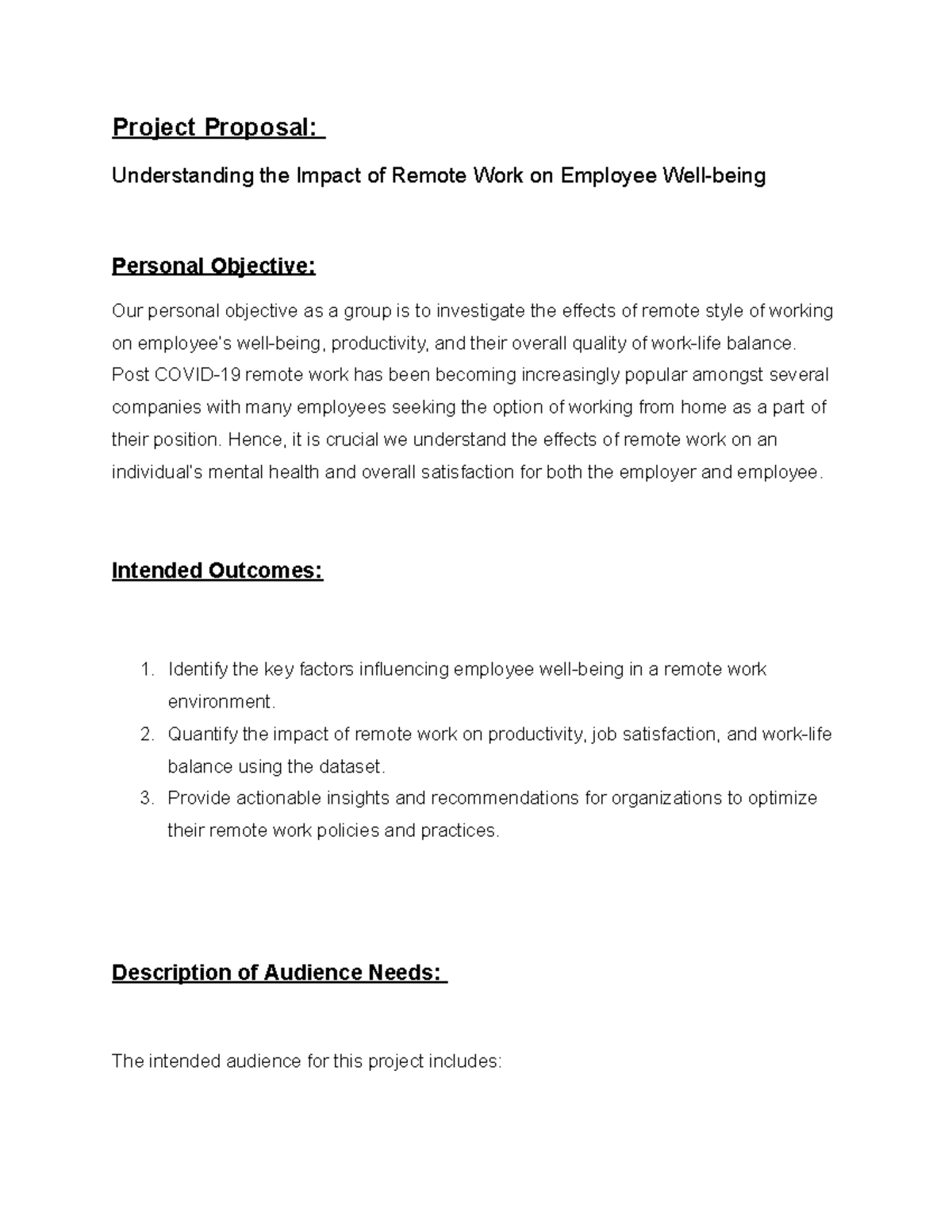 BAN140 Milestone-1 Group 1 - Project Proposal: Understanding the Impact ...