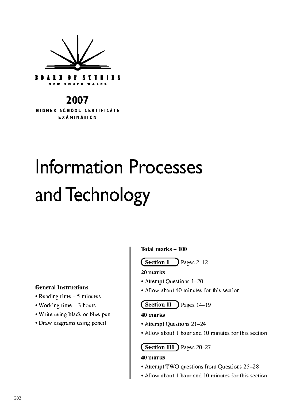 Info process tech 07 - 2007 H I G H E R S C H O O L C E R T I F I C A T ...