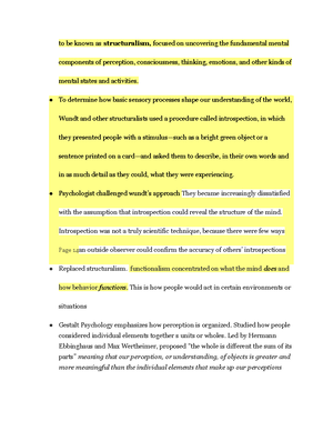 Untitled document - ï One is cognitive psychology , which focuses on ...