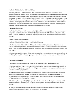 NSTP - Community Service Action Plan - Format based on F-CSL-001 ...