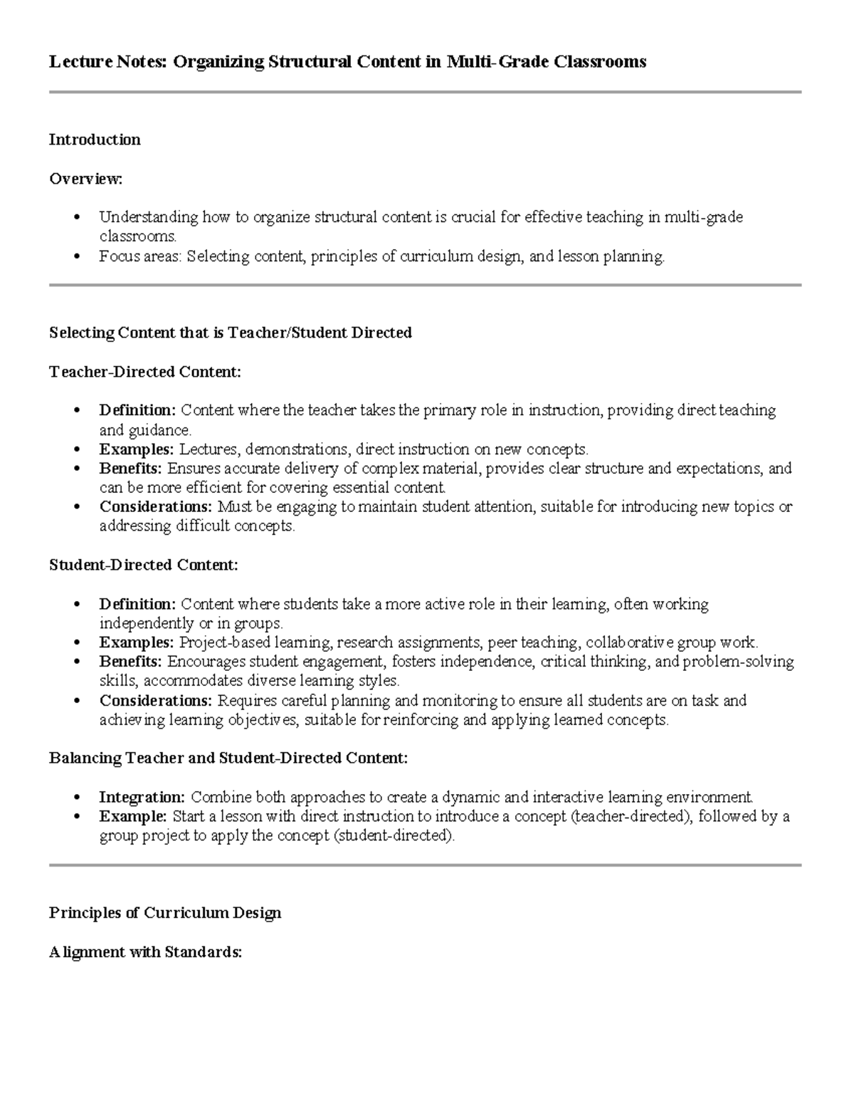 Organizing-structural-content - Lecture Notes: Organizing Structural ...
