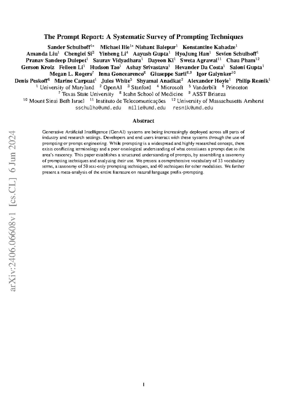 2406 - The Prompt Report: A Systematic Survey of Prompting Techniques ...