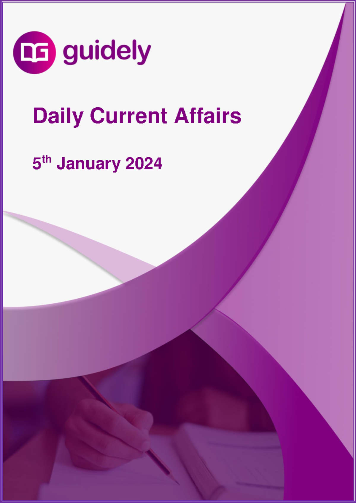 5 JAN CA - current affairs - 5 th January 2024 5 th January 2024 Follow ...