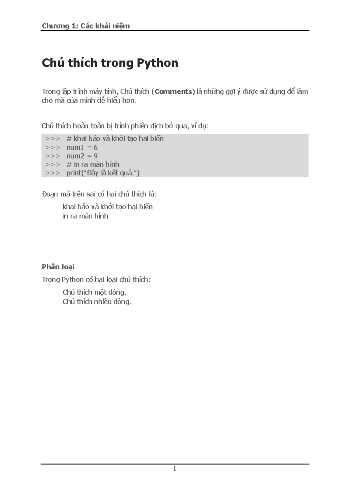 PY01 Ch103 Comments - Python - Chú thích trong Python Trong lập trình máy tính, Chú thích ...