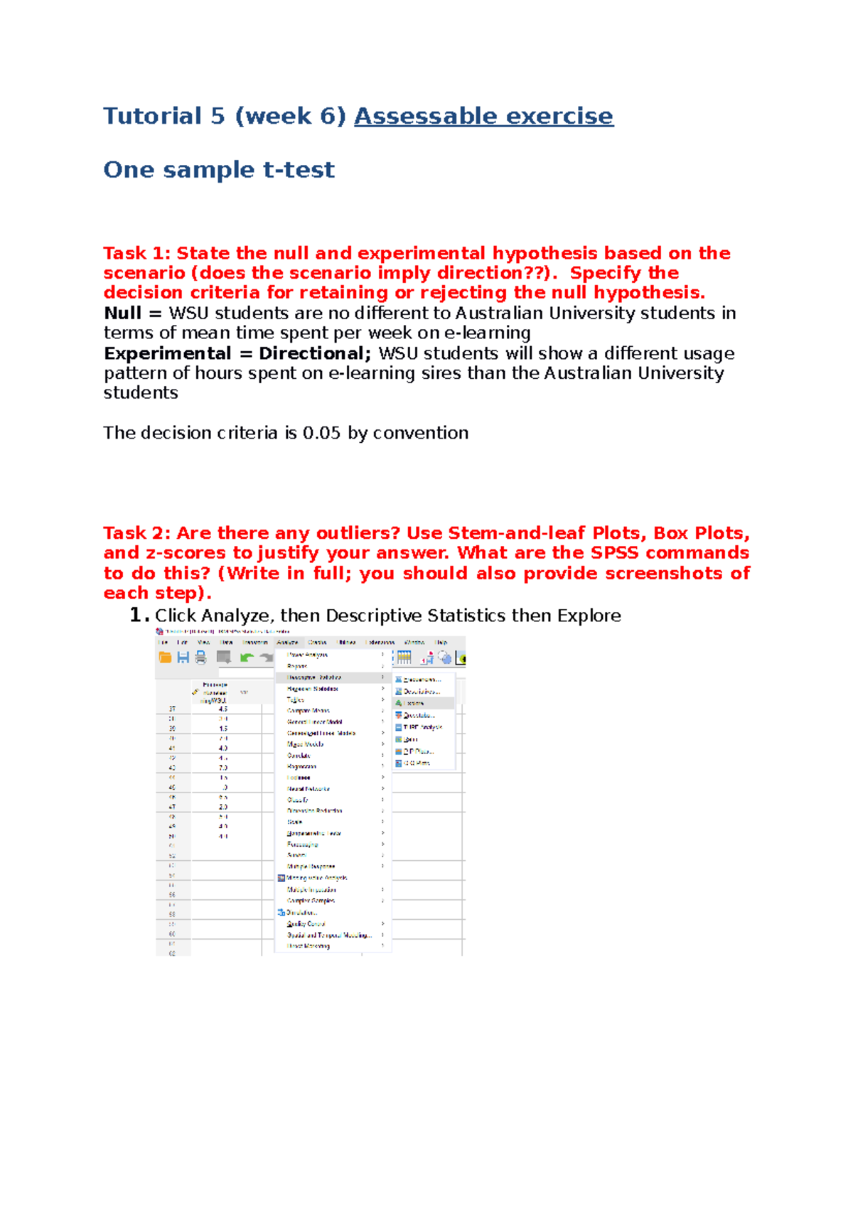 2021 Tutorial 5 Assessment Exercise - Tutorial 5 (week 6) Assessable ...