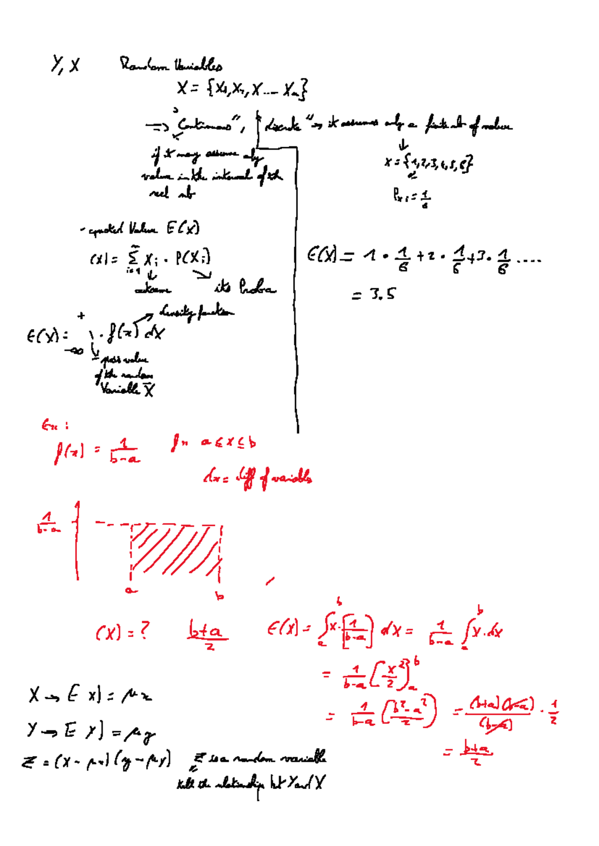 Cours 1 applied econometrics - Économétrie - Properties : 1. If X and Y ...
