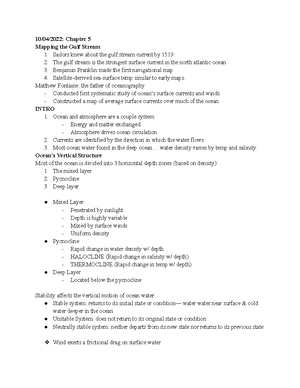CH 9 ERS - Professor Hess - 11/01/2022: Chapter 9 Notes Life in the ...