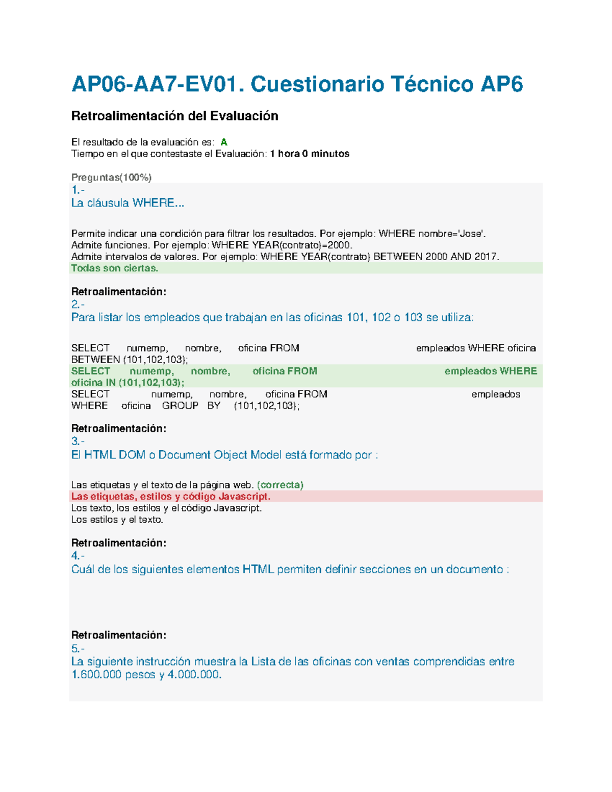 AP06 - Evaluacion ap07 - AP06-AA7-EV01. Cuestionario Técnico AP ...