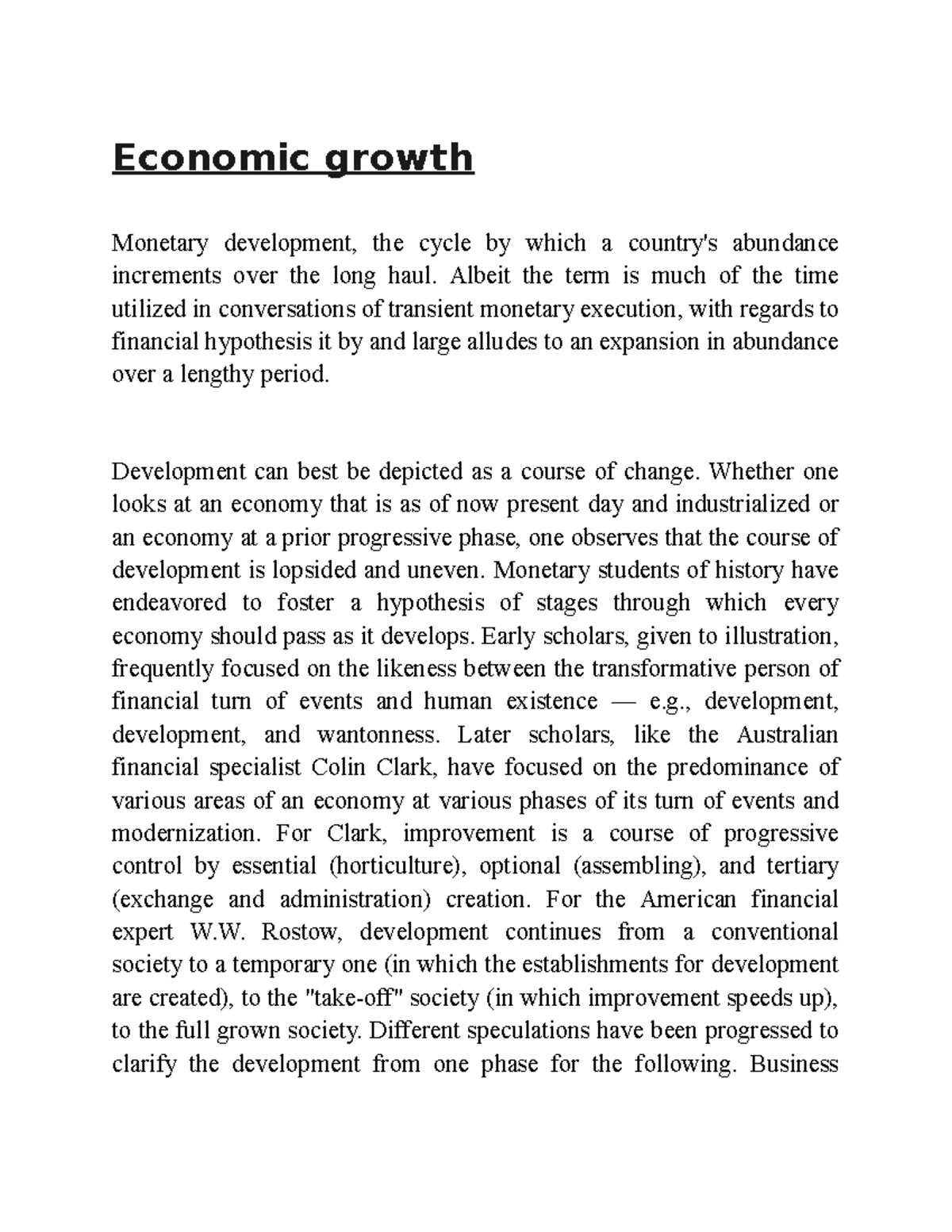Economic growth - Economic growth Monetary development, the cycle by ...