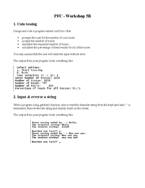 W02 1 - exercise - PFC - Workshop 04 Q1 (8 marks). Write a program that performs the following ...