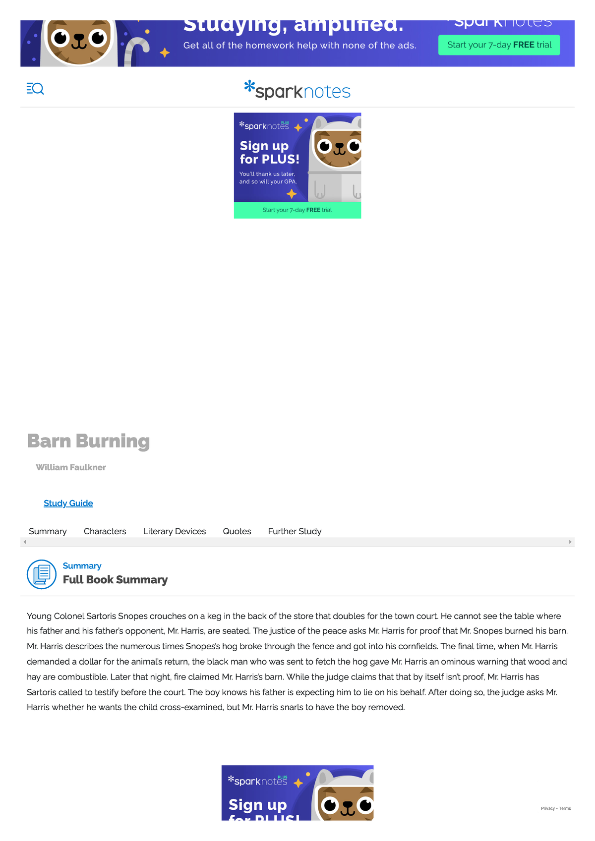 Barn Burning Full Book Summarypdf - Barn Burning William Faulkner Summary Full Book Summary ...