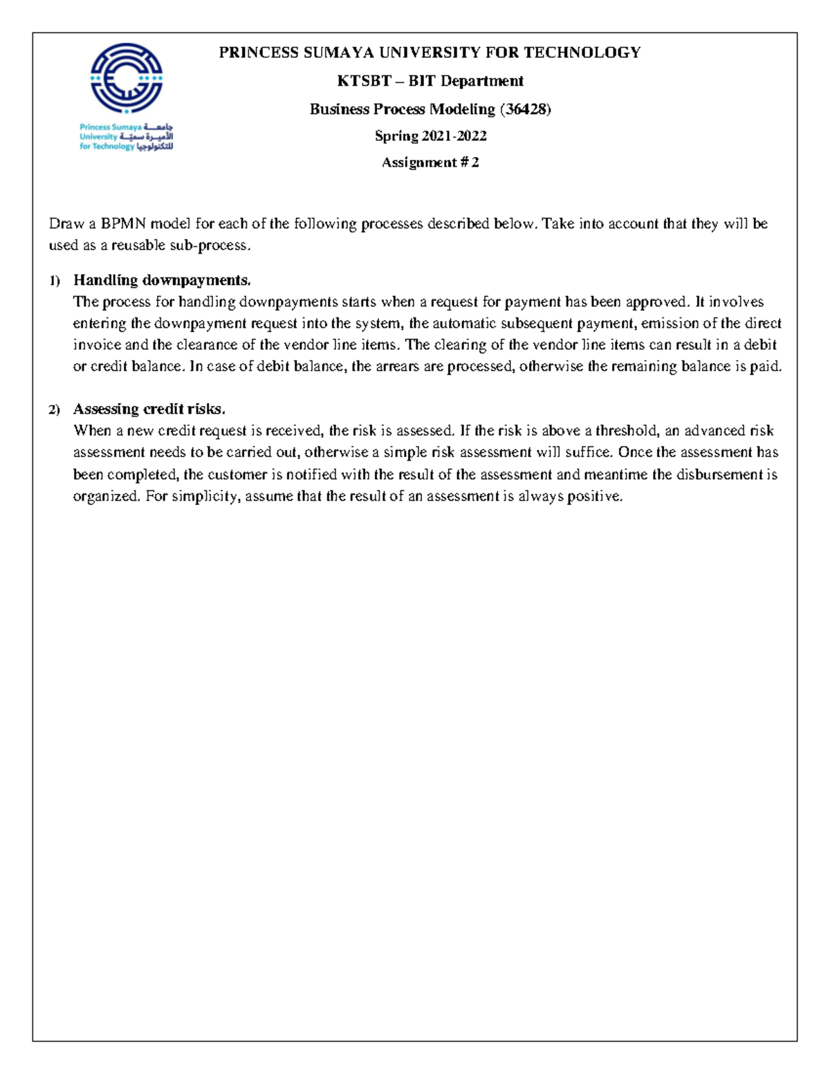 Assignment 2 - NO I DONT WANT PLEASE ENOUGH - PRINCESS SUMAYA ...