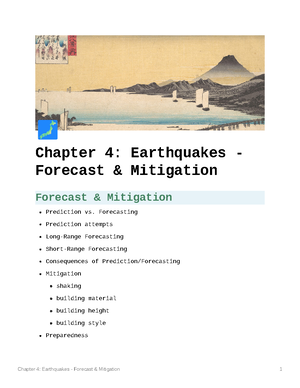 Chapter 3 Earthquakes - GLY 100 with El-Shazley - Chapter 3 ...