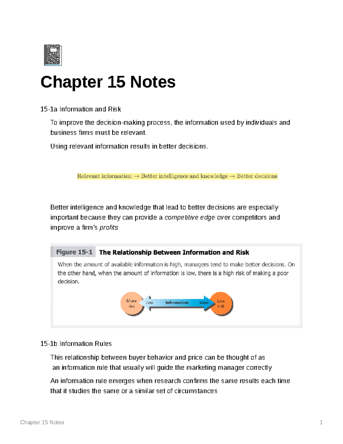 Chapter 15 Notes - Professor Garafola - Á Chapter 15 Notes 15-1a ...