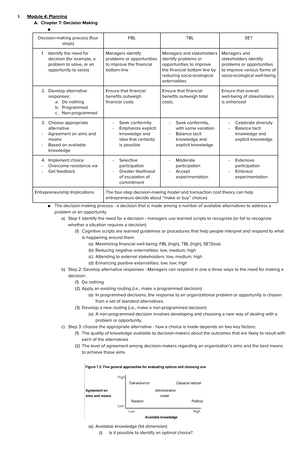 Orgman Reviewer 10 to 18 - Orgman Reviewer – Chapter 10 to 18 Chapter ...