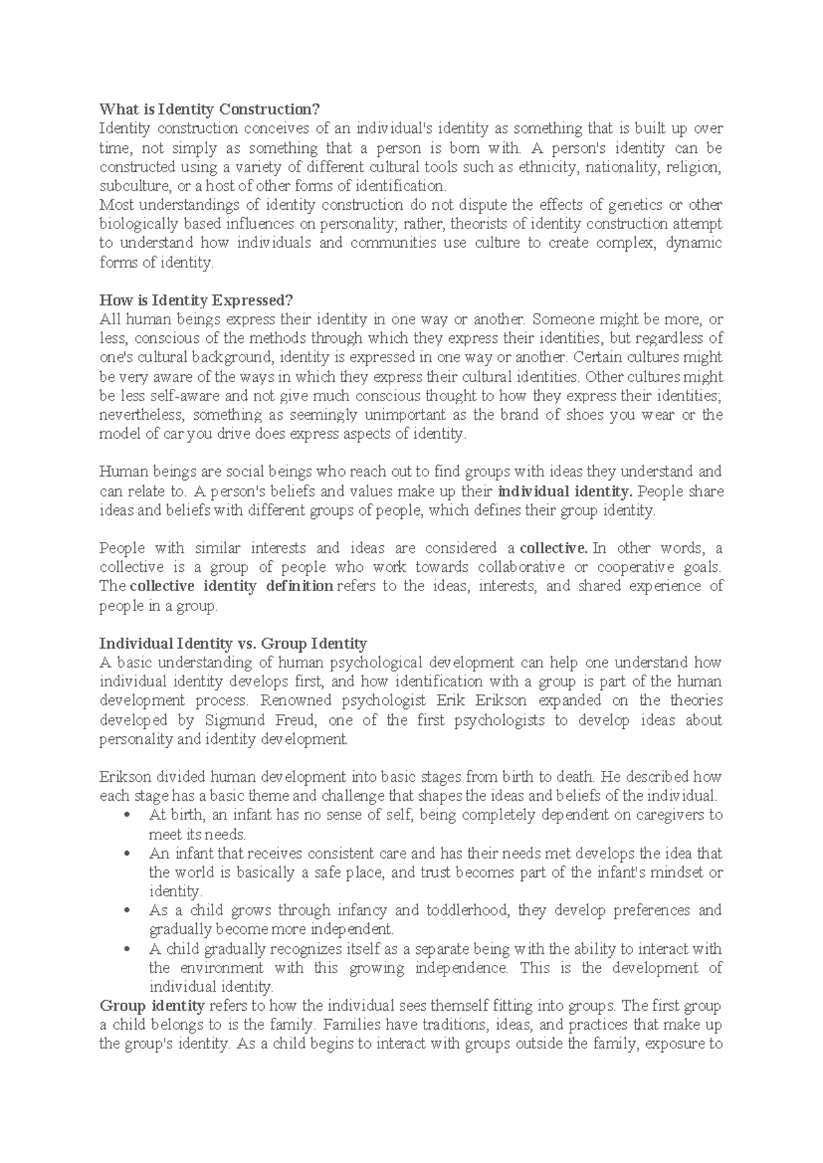 Identity construction - What is Identity Construction? Identity ...