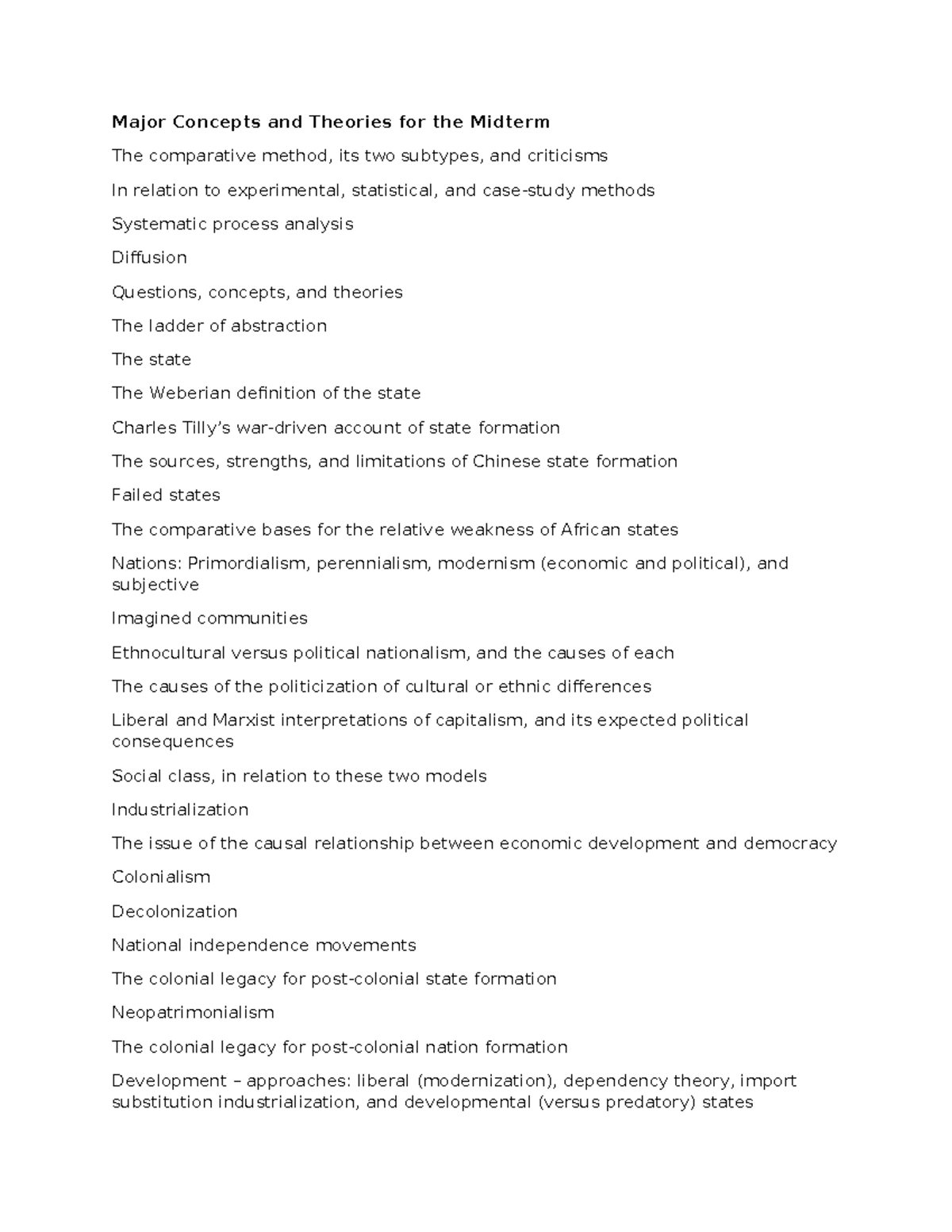 Major+Concepts+and+Theories+for+the+Midterm - Major Concepts and ...