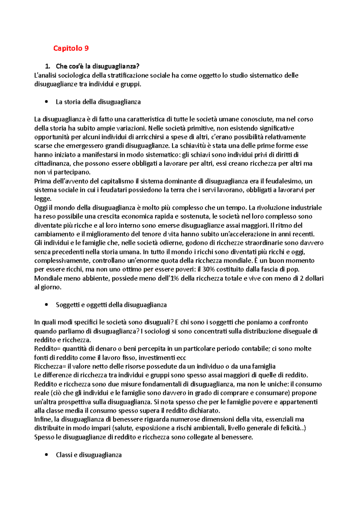 Sociologia generale, teoria sociale e metodologia - Capitolo 9 Che cos ...